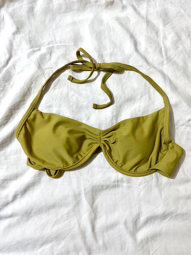 Underwire Army Green Bikini on Carousell