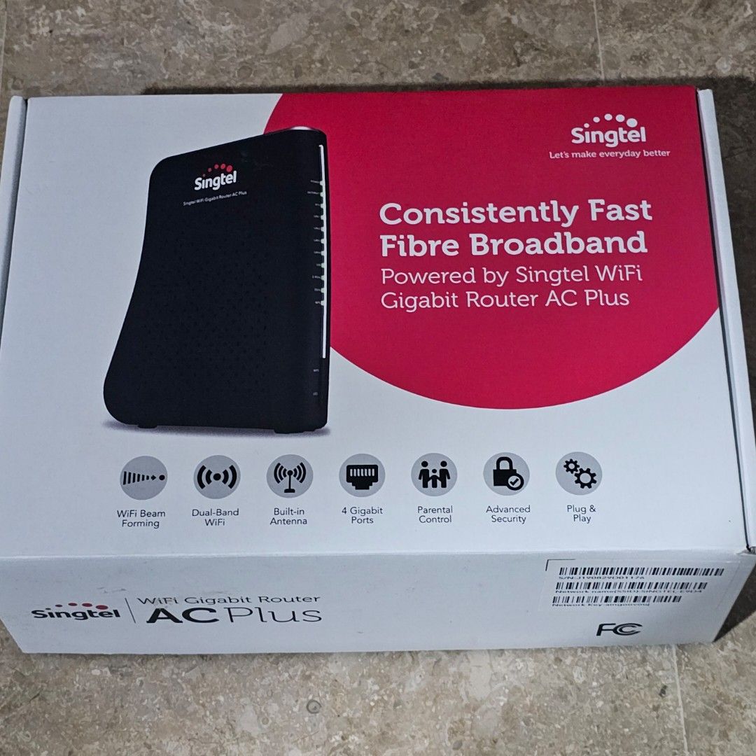 Used Singtel router fully working in box, Computers & Tech, Parts ...