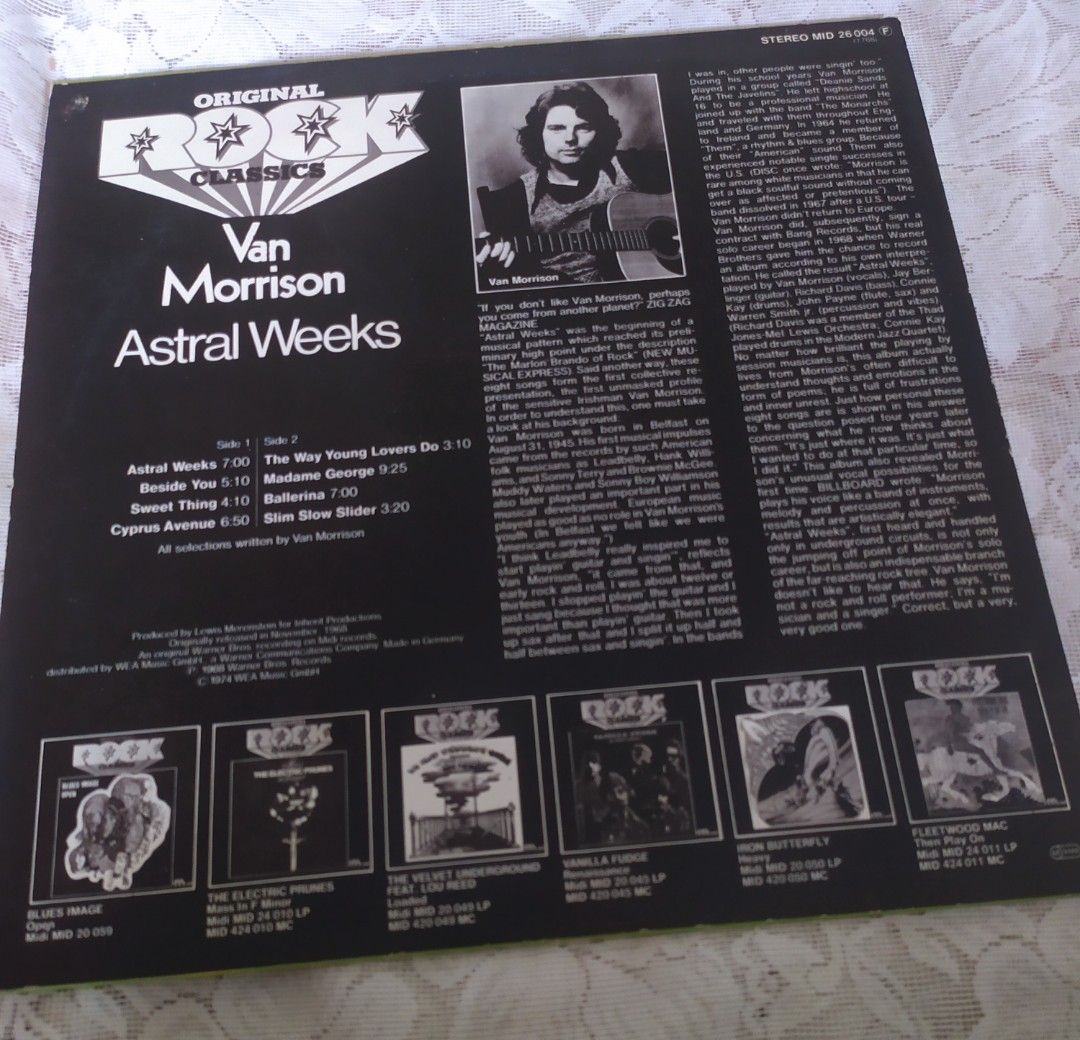 Van Morrison - Astral Weeks (LP) VINYL PLAKA on Carousell