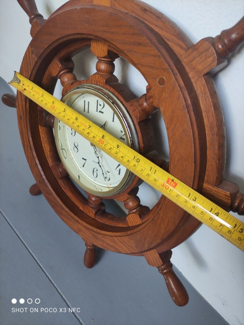 Vintage Helm wall clock, Furniture & Home Living, Home Decor, Clocks on ...