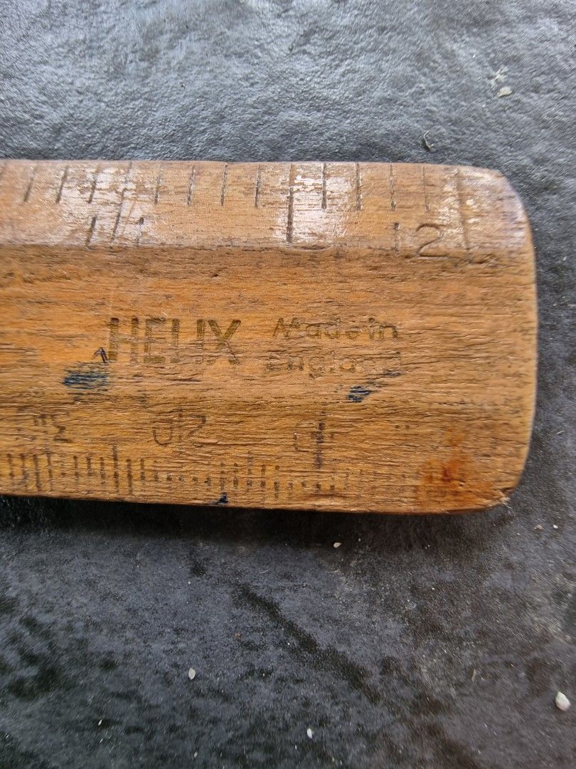 Vintage Pembaris Kayu Lama ENGLAND Wooden Ruler, Hobbies & Toys ...