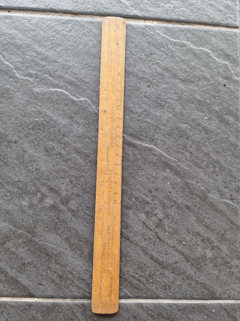 Vintage Pembaris Kayu Lama ENGLAND Wooden Ruler, Hobbies & Toys ...