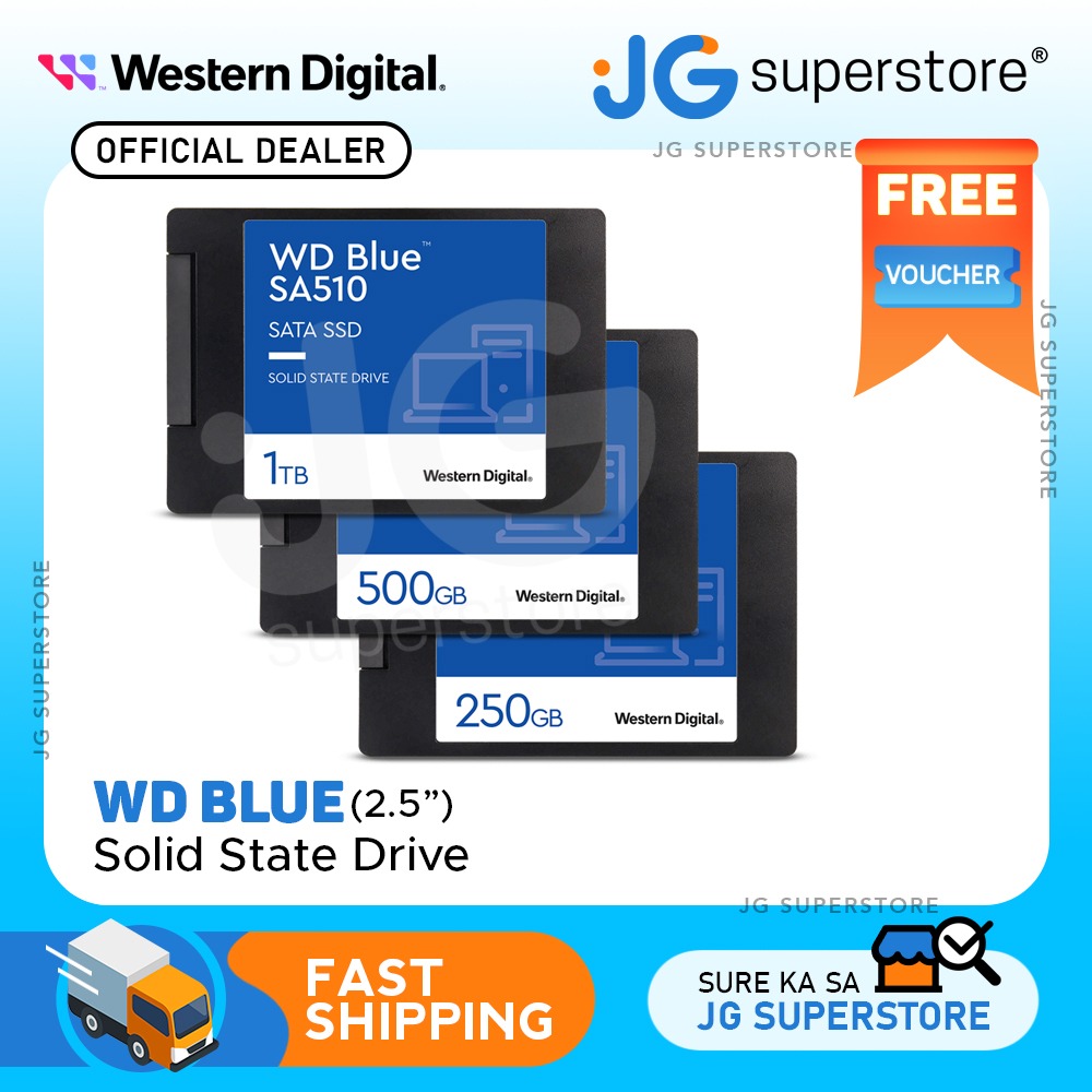 Western Digital WD Blue 2.5" SA510 250GB 500GB 1TB SATA III SSD Solid ...