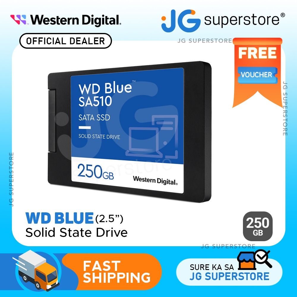 Western Digital WD Blue 2.5" SA510 250GB 500GB 1TB SATA III SSD Solid ...