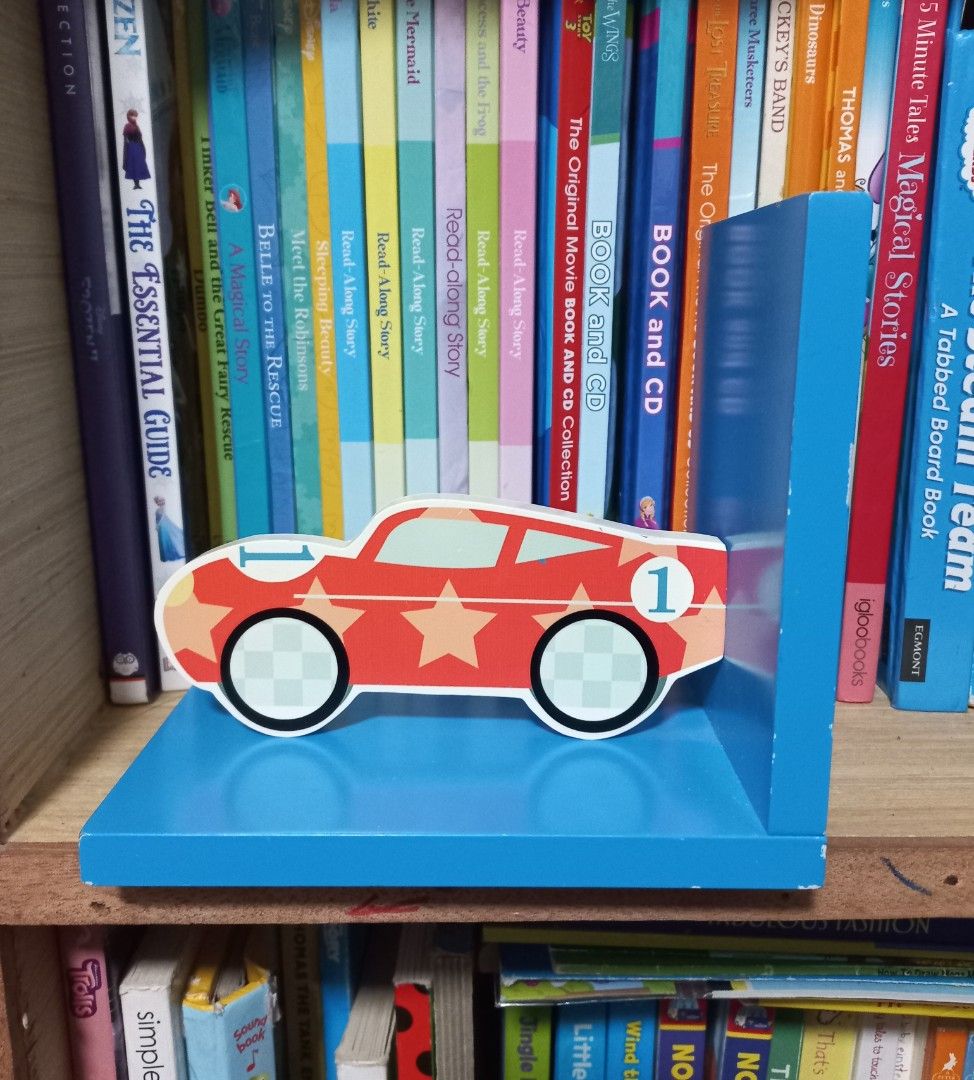 Wooden Racing Car Bookend, Furniture & Home Living, Home Improvement ...