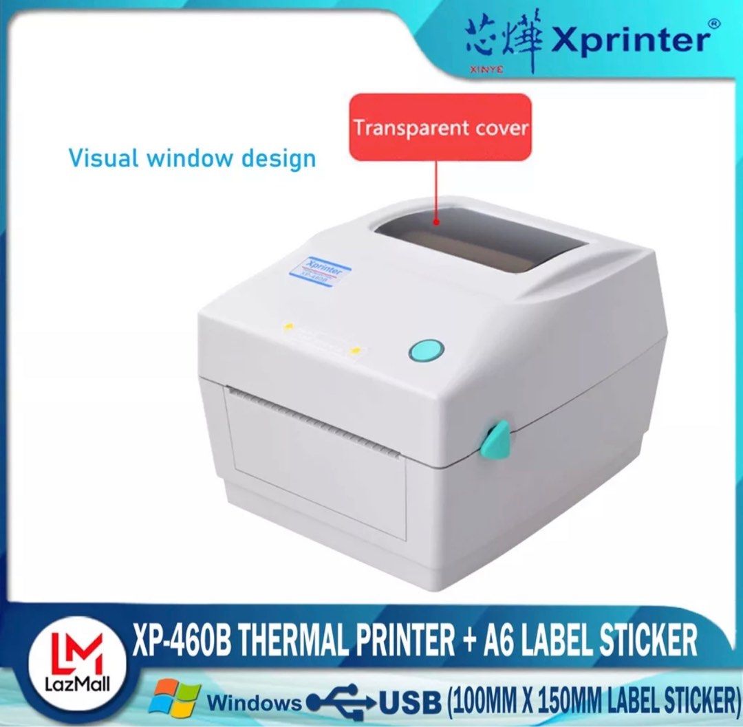 Xprinter XP-460B USB Only Airwaybill Printer + A6 Sticker Paper (COMBOSET), TV & Home Appliances ...