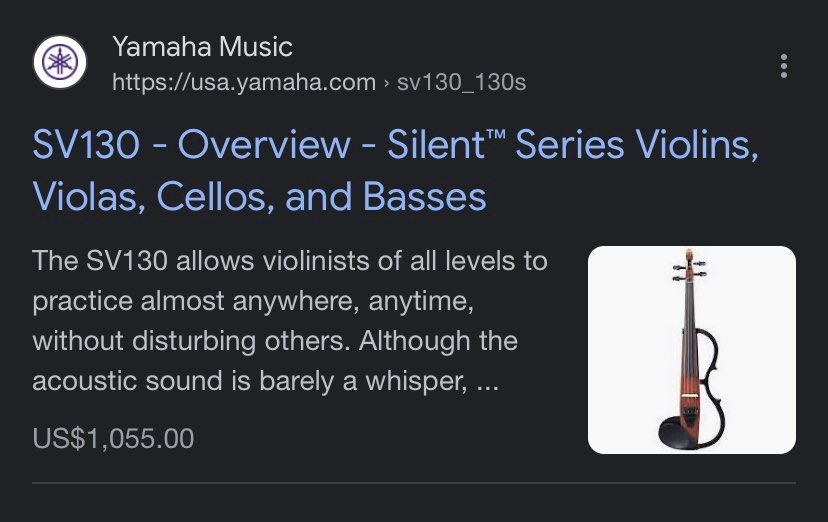 Yamaha Sv130 Silent Violin, Hobbies & Toys, Music & Media, Musical Instruments on Carousell