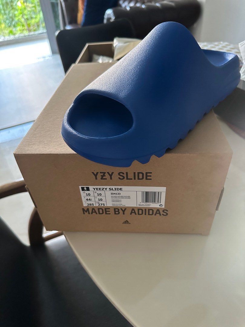 Yeezy slide Azure, Luxury, Sneakers & Footwear on Carousell