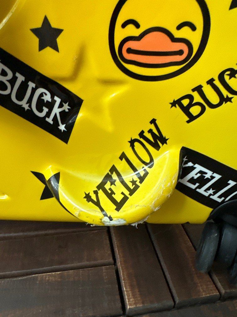 Yellow Duck luggage 22 inch. Can sit and ride., Hobbies & Toys, Travel ...