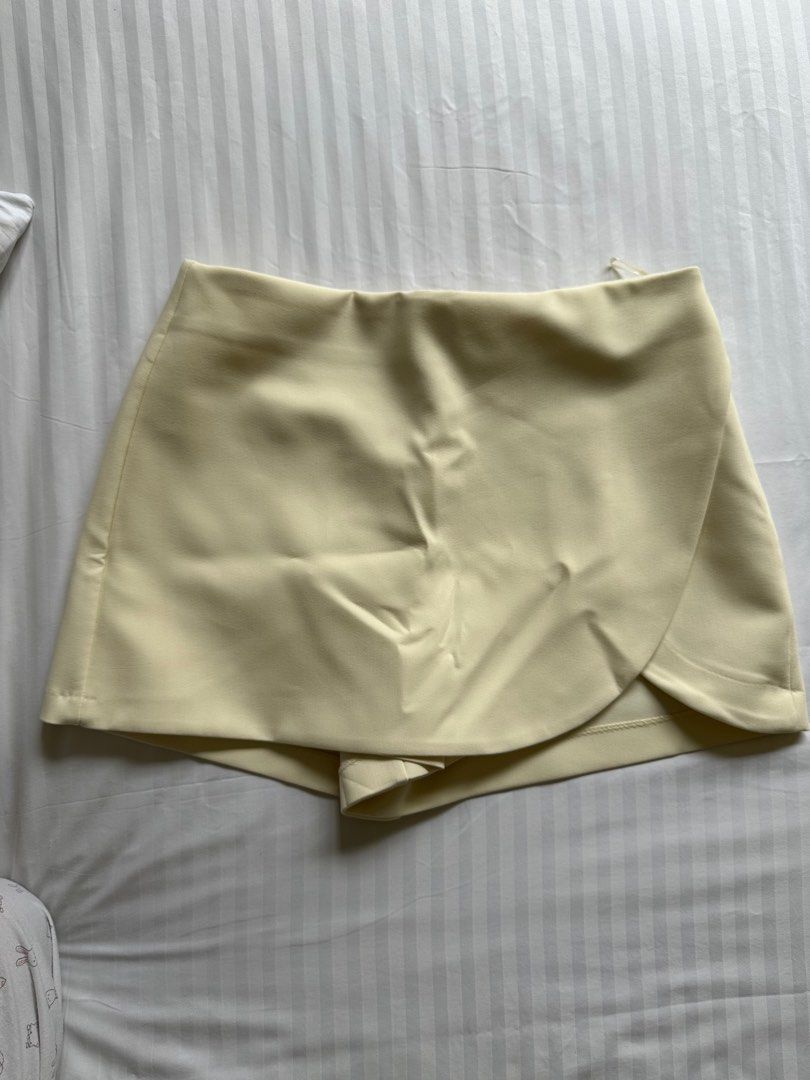 Zara Cream Skort on Carousell