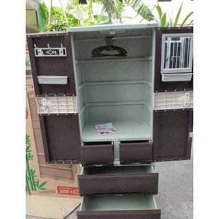 ZOOEY LUCKY RATTAN CABINET (Clothes Storage/Plastic Cabinet/Wardrobe ...