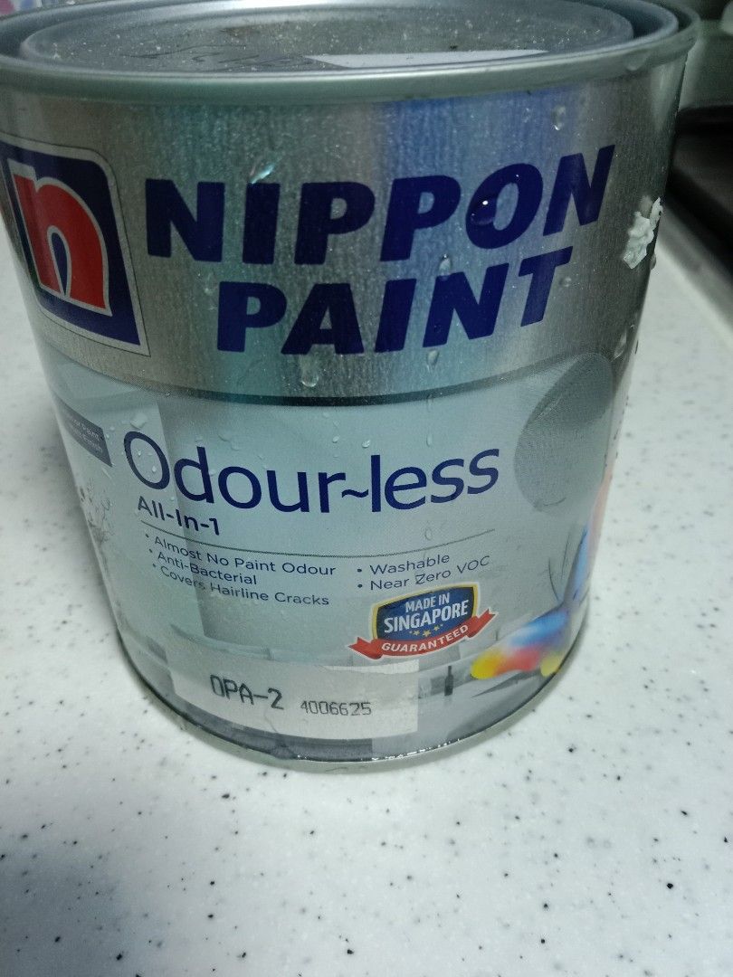1 litre Nippon Paint Odourless All in one, Furniture & Home Living ...