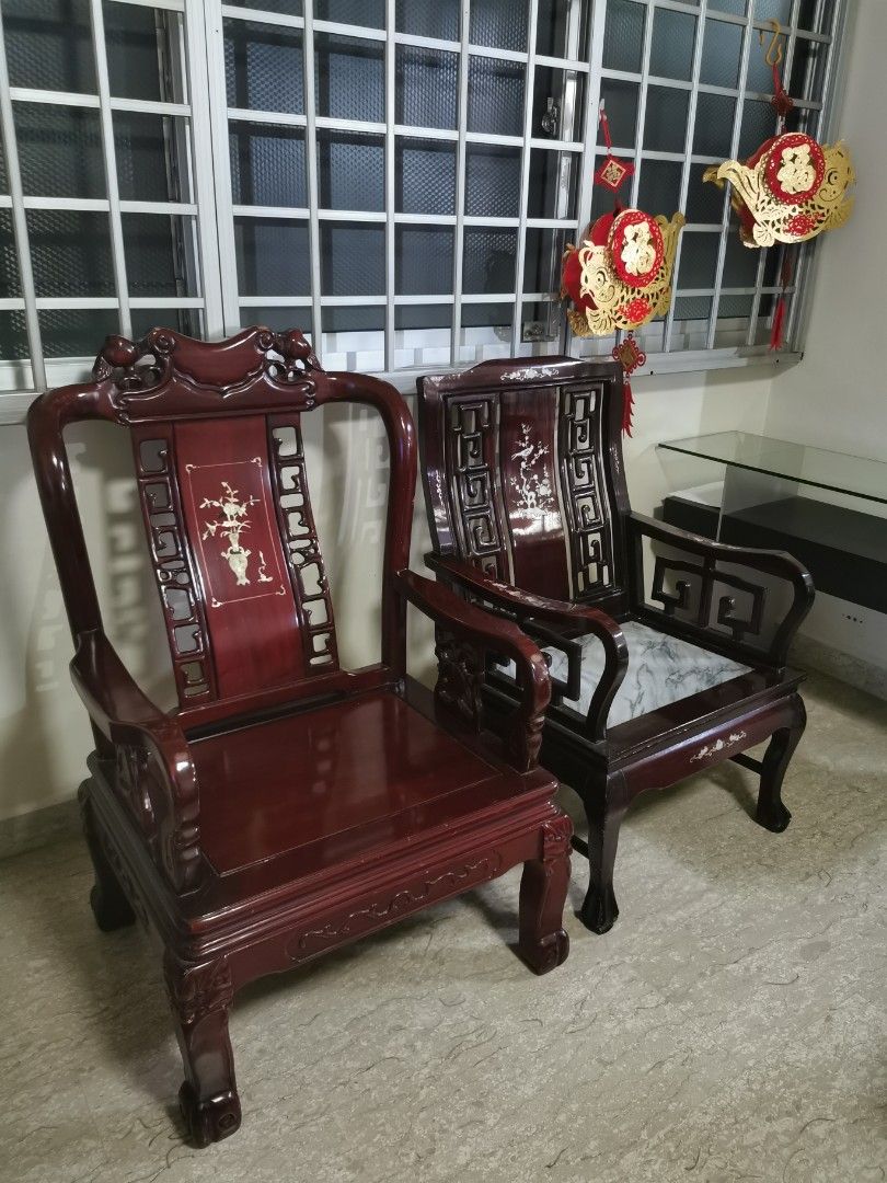 $150 each nett old fashioned wood chair, Furniture & Home Living ...