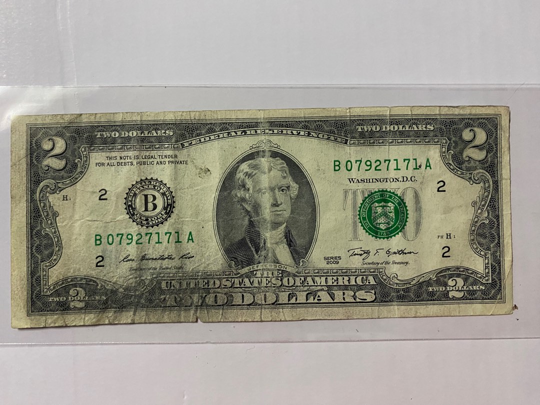 2 dollar bank note, Hobbies & Toys, Collectibles & Memorabilia ...