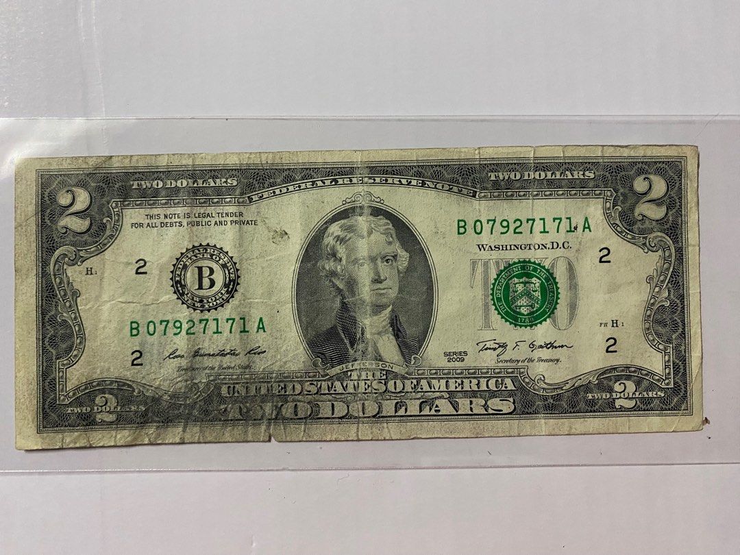 2 dollar bank note, Hobbies & Toys, Collectibles & Memorabilia ...