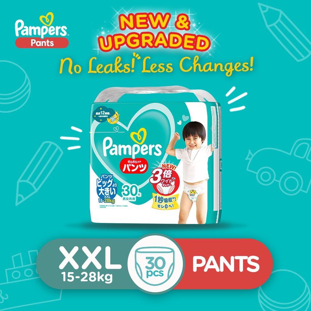 [3 packs] Pampers Baby Dry Pants Diaper Baby Diapers (100% real ...