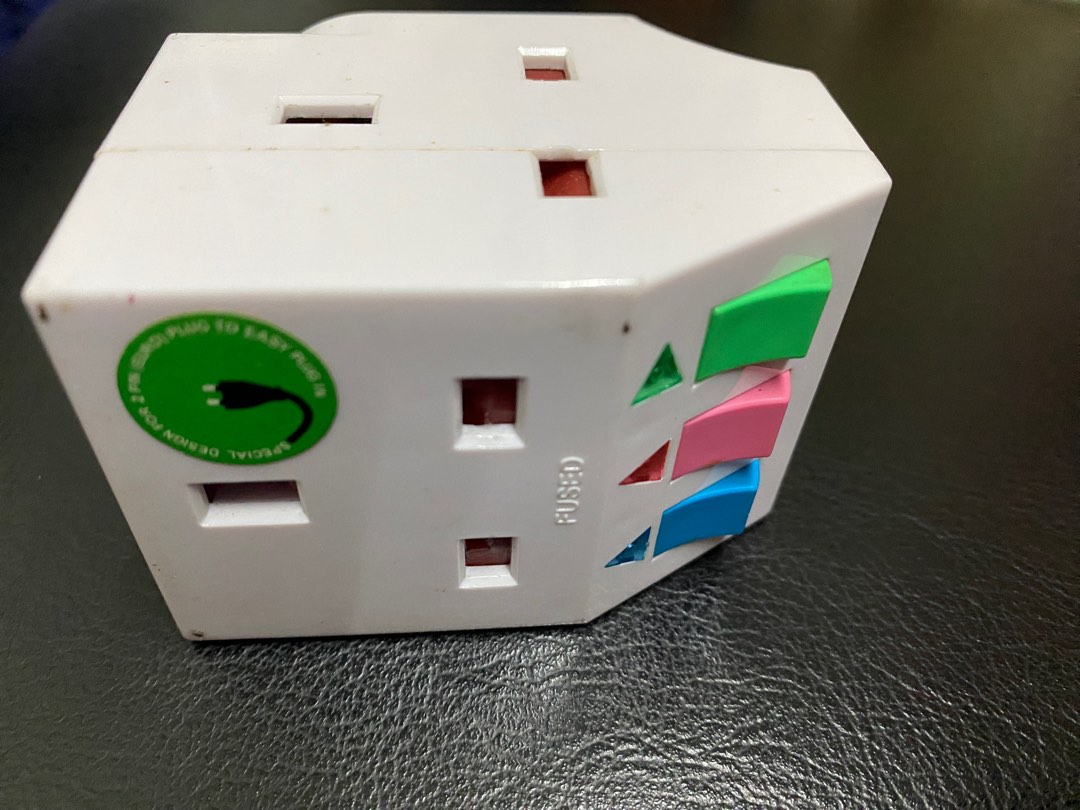 3 way multi plug adapter, TV & Home Appliances, Electrical, Adaptors ...