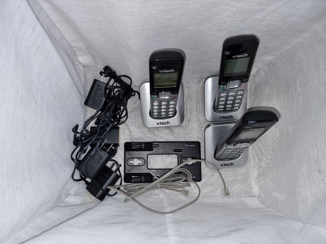 4 Phone Units V TECH Intercom Telephone Individual Phone Adaptors Multi ...