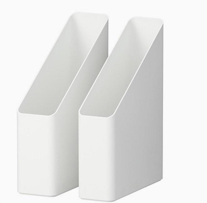 白色文件架 White File Holder, 傢俬＆家居, 其他, 家居改善及收納用品 - Carousell
