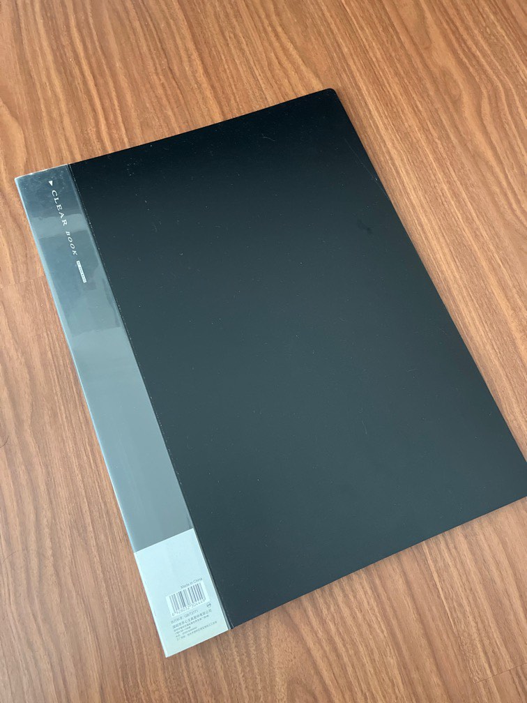 A3 folder with sleeves black file, Hobbies & Toys, Stationery & Craft ...
