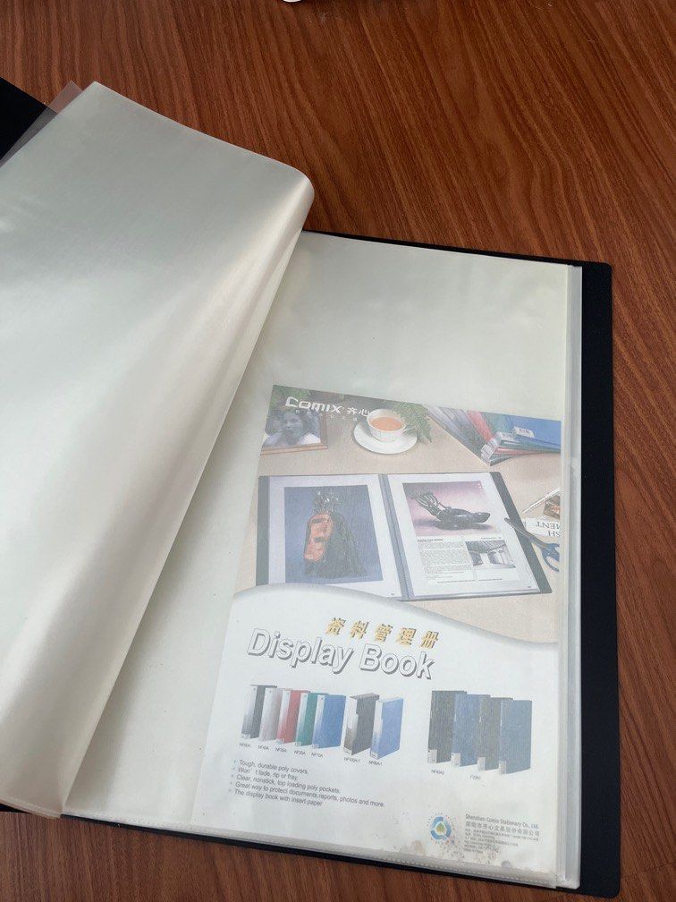 A3 folder with sleeves black file, Hobbies & Toys, Stationery & Craft ...