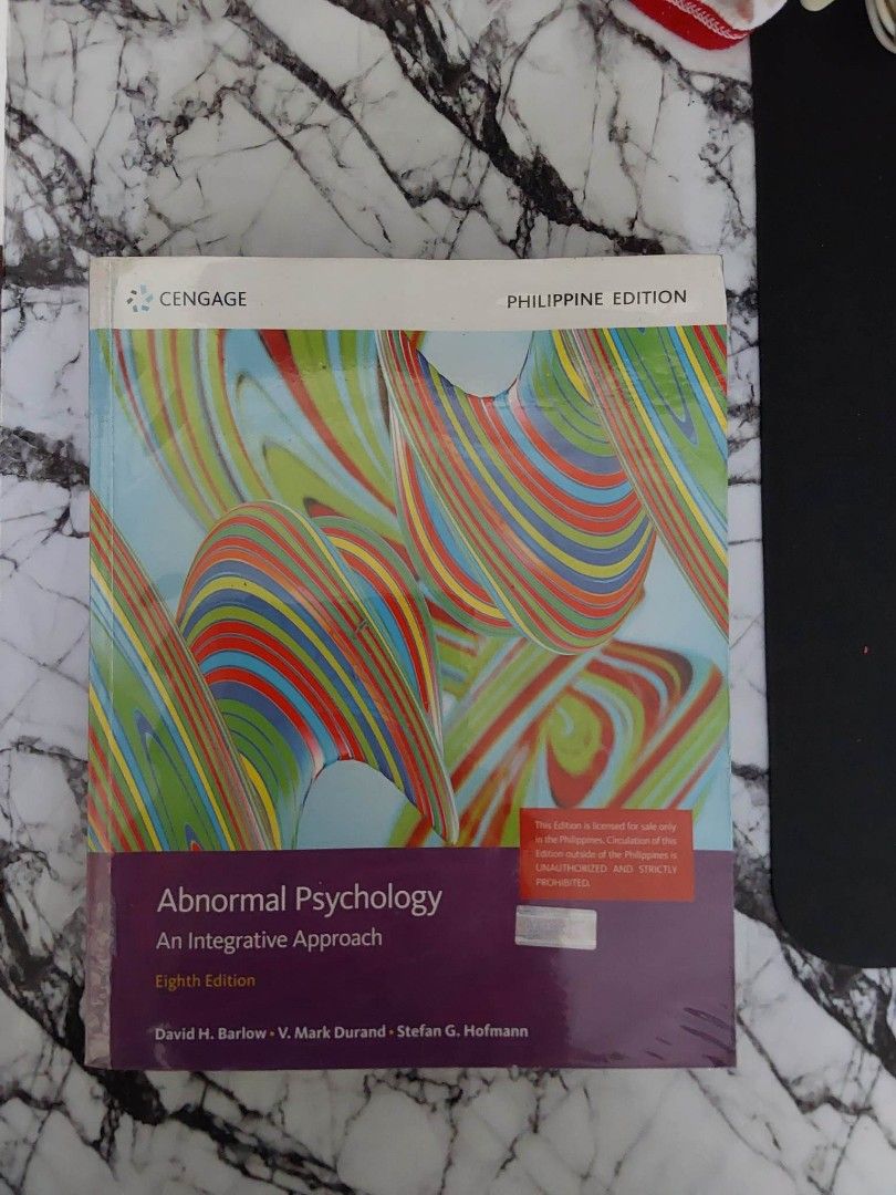 Abnormal Psychology By Barlow Eighth Edition on Carousell