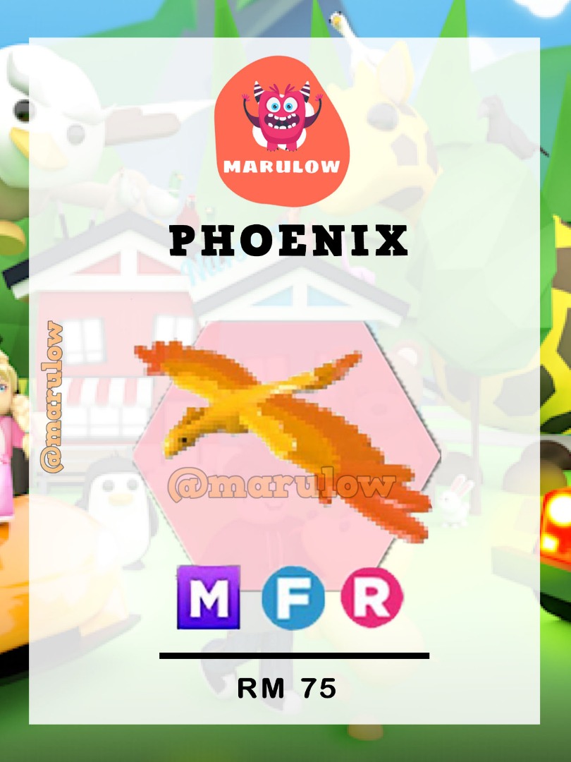 Adopt Me -Phoenix MFR ( Roblox ), Video Gaming, Gaming Accessories, In ...
