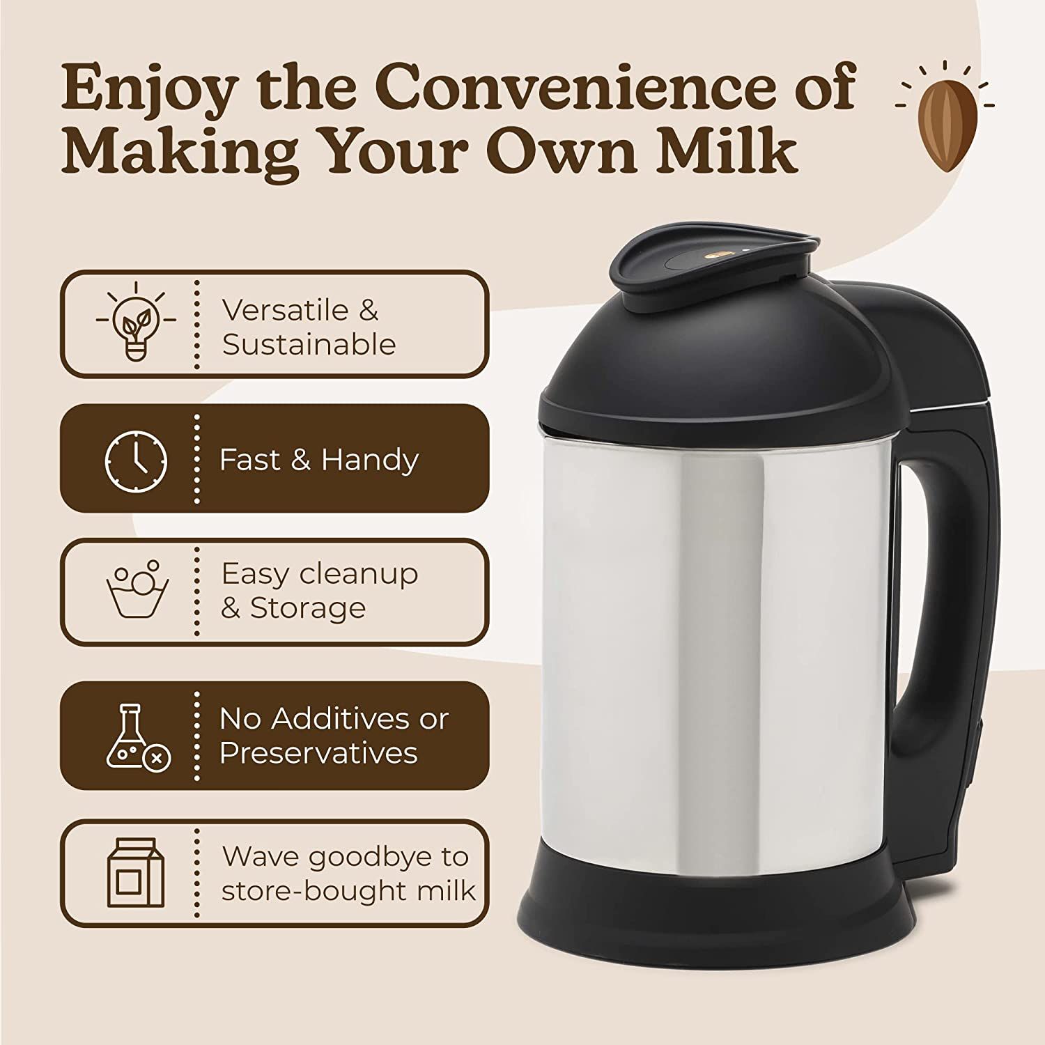 Almond Cow - The Plant-Based Milk Maker || Make Any Creamy Plant-Based ...