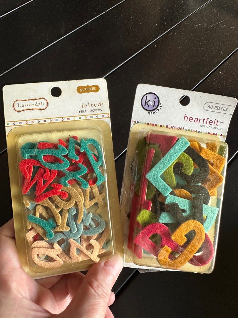 Alphabet Felt Stickers / Scrapbook / Crafts, Hobbies & Toys, Stationery ...