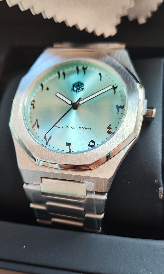 Arabic Tiffany blue dial integrated bracelet "AP lookalike watch ...