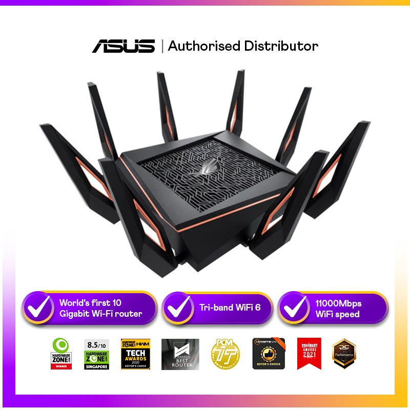 ASUS ROG Rapture GT-AX11000 Router, Computers & Tech, Parts ...