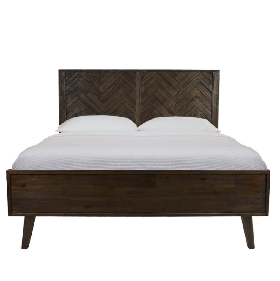 Austin bed frame, Queen - Bundle Deal with bedside table and lamp ...