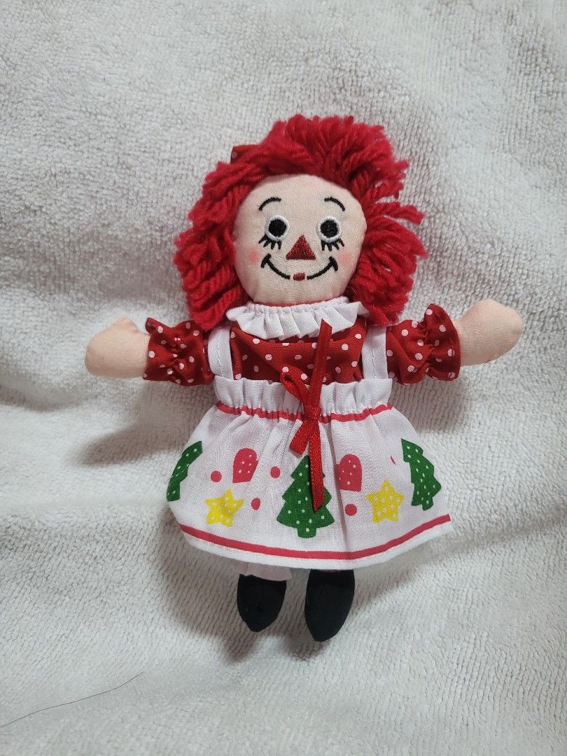Authentic Applause Hasbro Mini Raggedy Ann Plush Soft Doll Toy, Hobbies ...