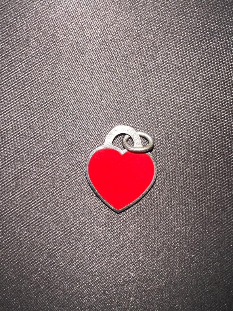 Authentic Tiffany Return To Tiffany Red Heart Pendant on Carousell