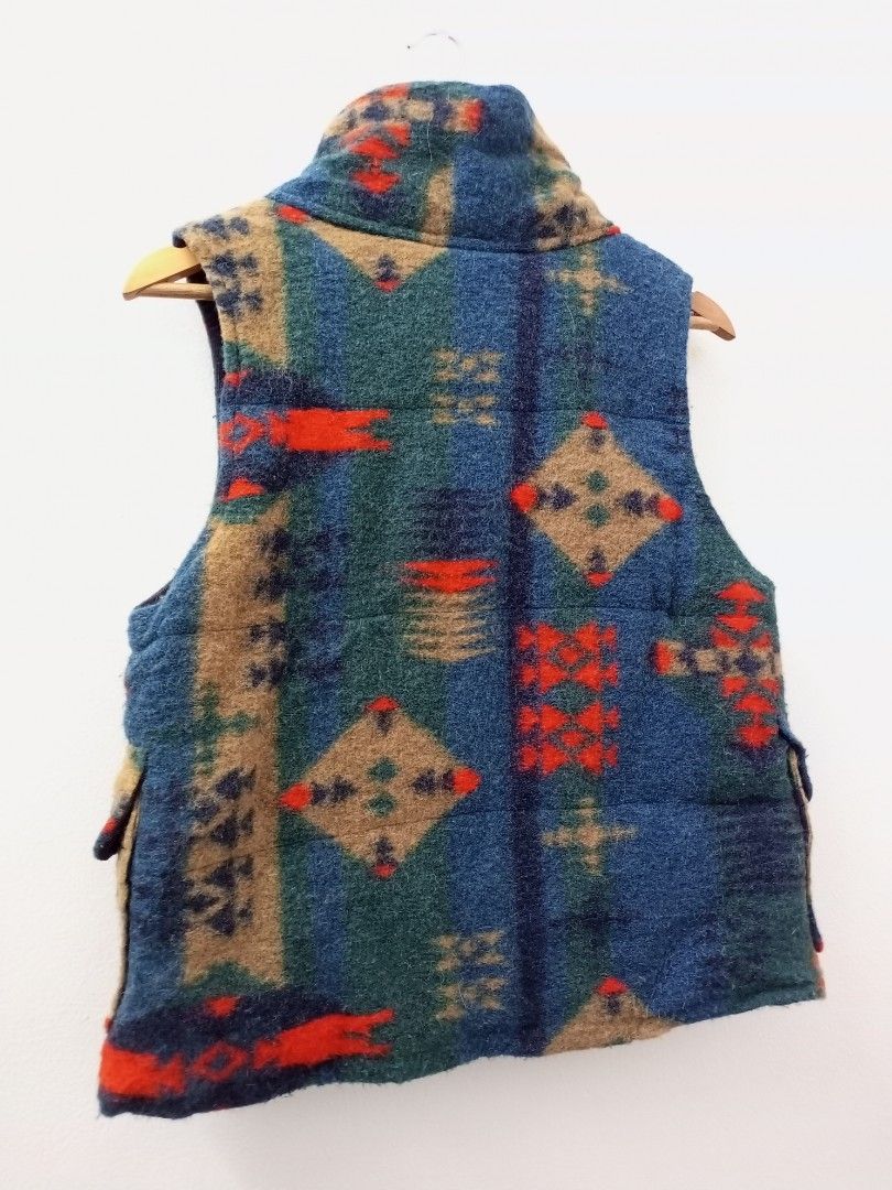 Aztec Navajo motif padded vest, Men's Fashion, Tops & Sets, Vests on ...