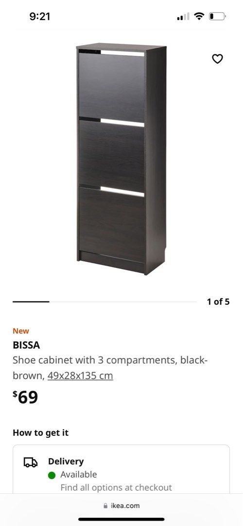 Blessing away IKEA BISSA shoe rack FOR FREE, Furniture & Home Living ...