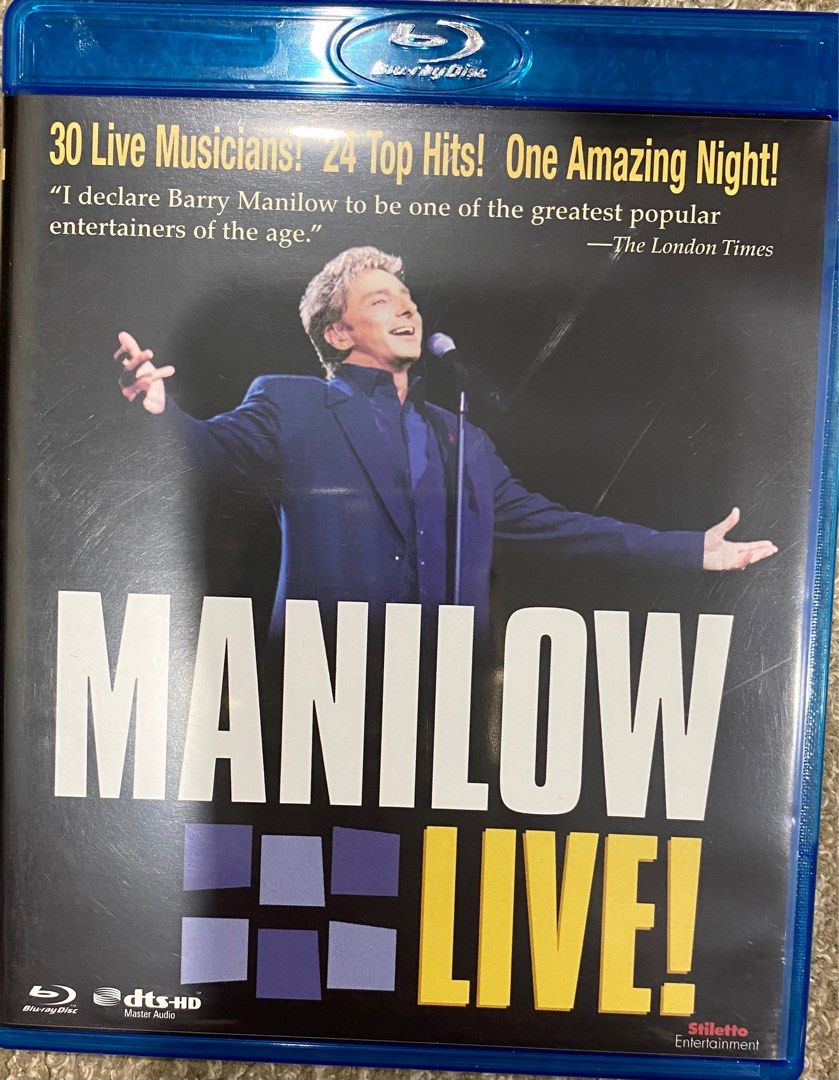 Blu-Ray: Barry Manilow Live! 30 Live Musicians! 24 Top Hits! One ...