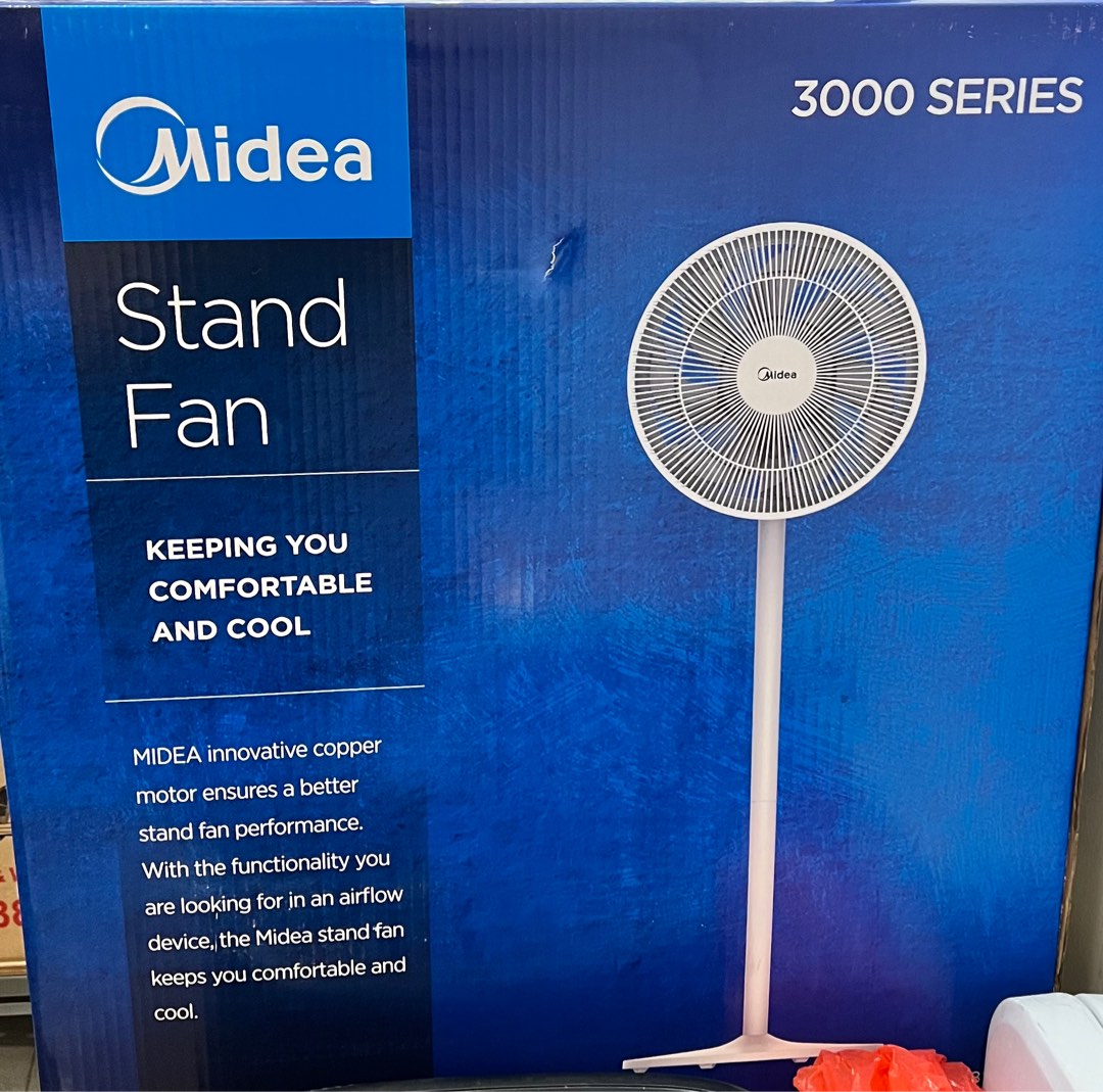 BNIB Midea Stand Fan, Furniture & Home Living, Lighting & Fans, Fans on ...