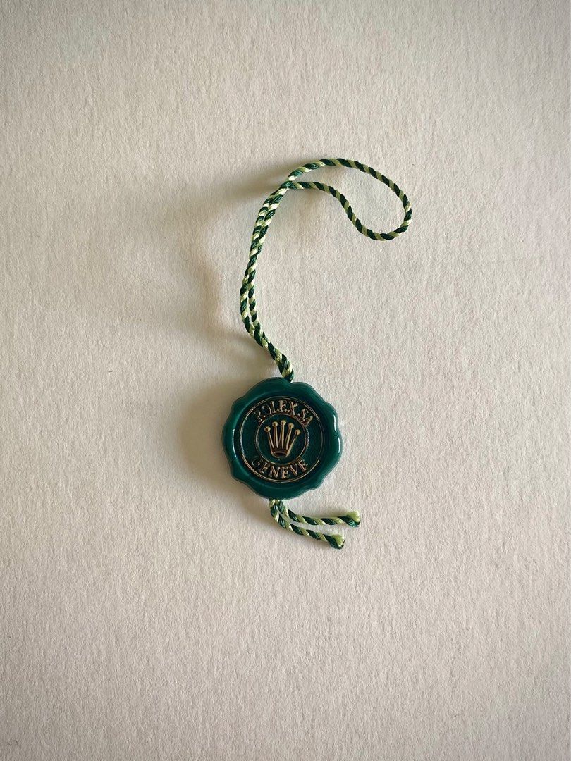 *In stock* Brand new Authentic Green Rolex wax seal hang tag (hologram ...