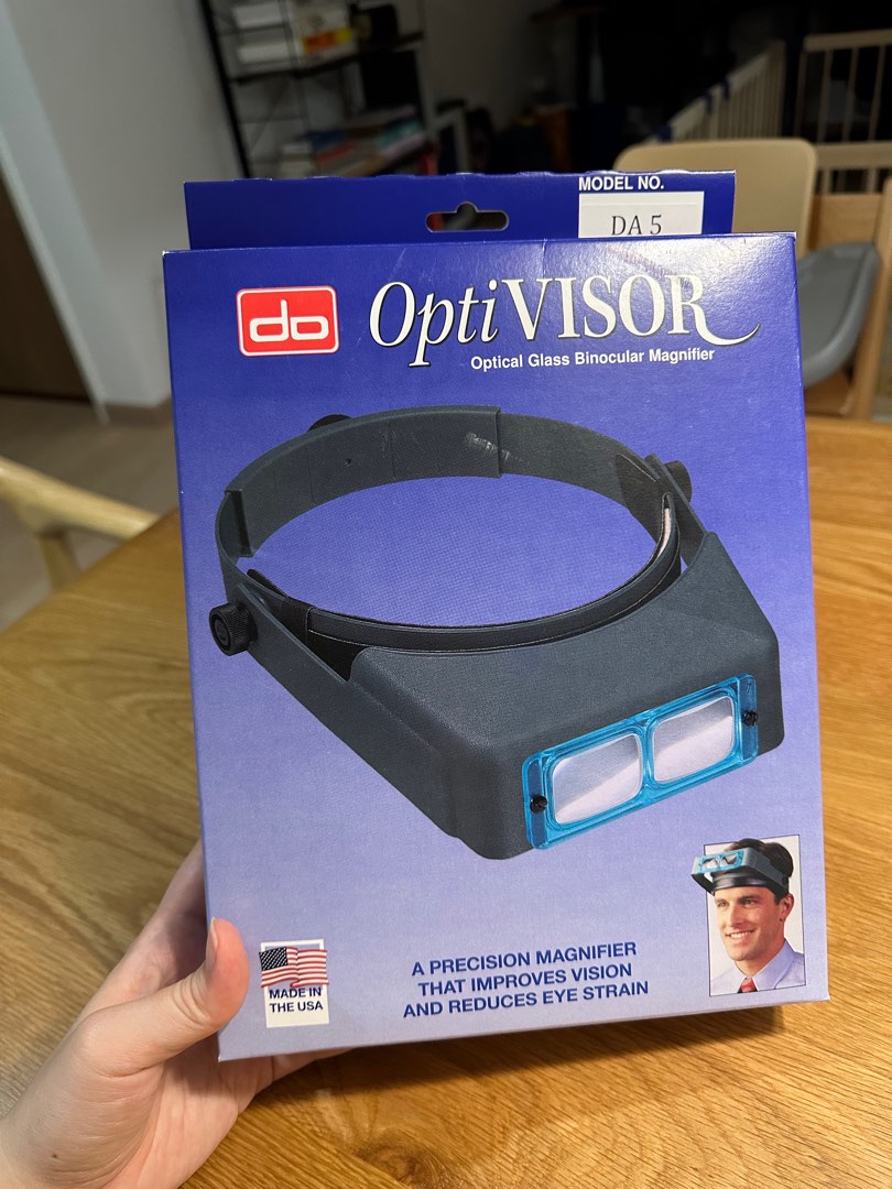 Brand new OptiVISOR Optical Glass Binocular Magnifier, Men's Fashion ...
