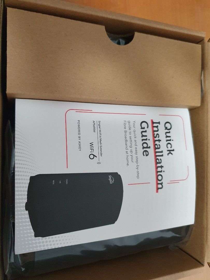 Brand New Unopened Singtel Wifi-6 Mesh Extender Router, Computers ...