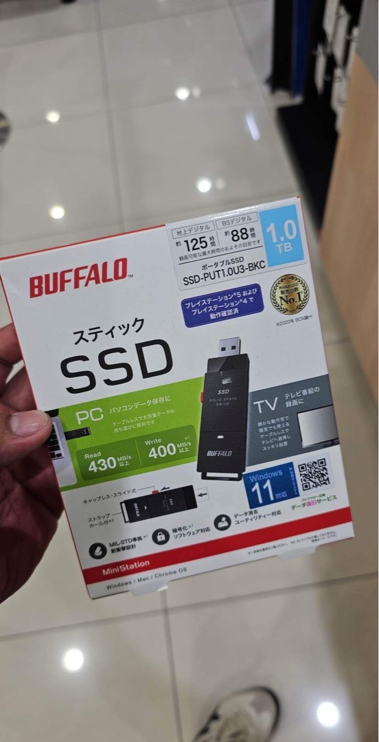 BUFFALO External SSD 1TB, Computers & Tech, Parts & Accessories, Hard ...