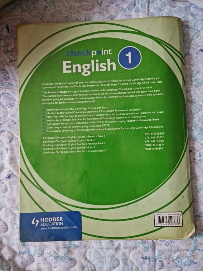 Cambridge English Checkpoint Textbook 1 New Edition, Hobbies & Toys ...