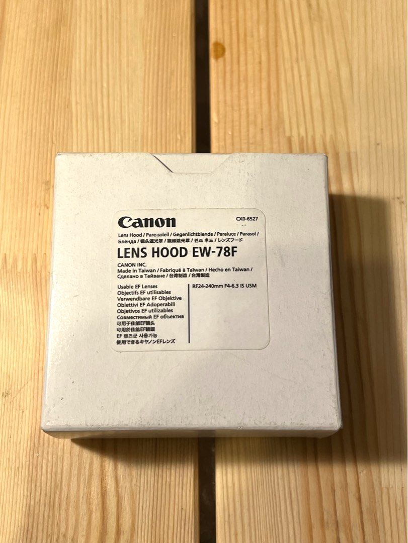 全新Canon LENS HOOD 鏡頭遮光罩(EW-78F), 攝影器材, 鏡頭及裝備 - Carousell