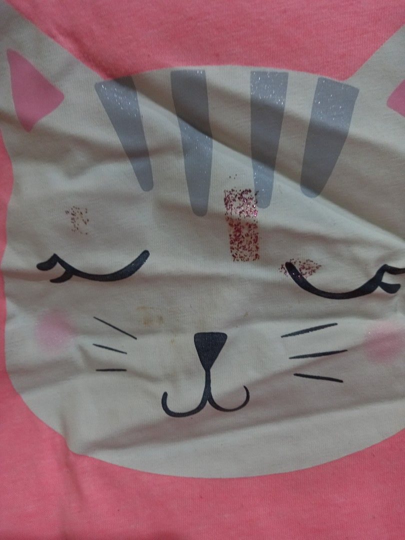 Carter's Cat Face Shirt 3T, Babies & Kids, Babies & Kids Fashion on ...