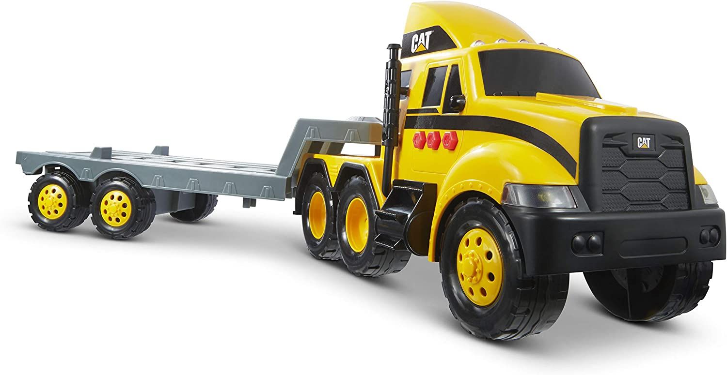 Cat Construction Heavy Mover Caterpillar Toy Semi Truck and Trailer ...