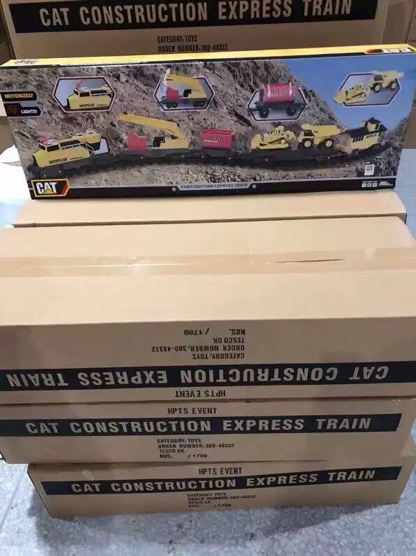 Caterpillar Construction Express Train Set Large, Hobbies & Toys, Toys & Games on Carousell