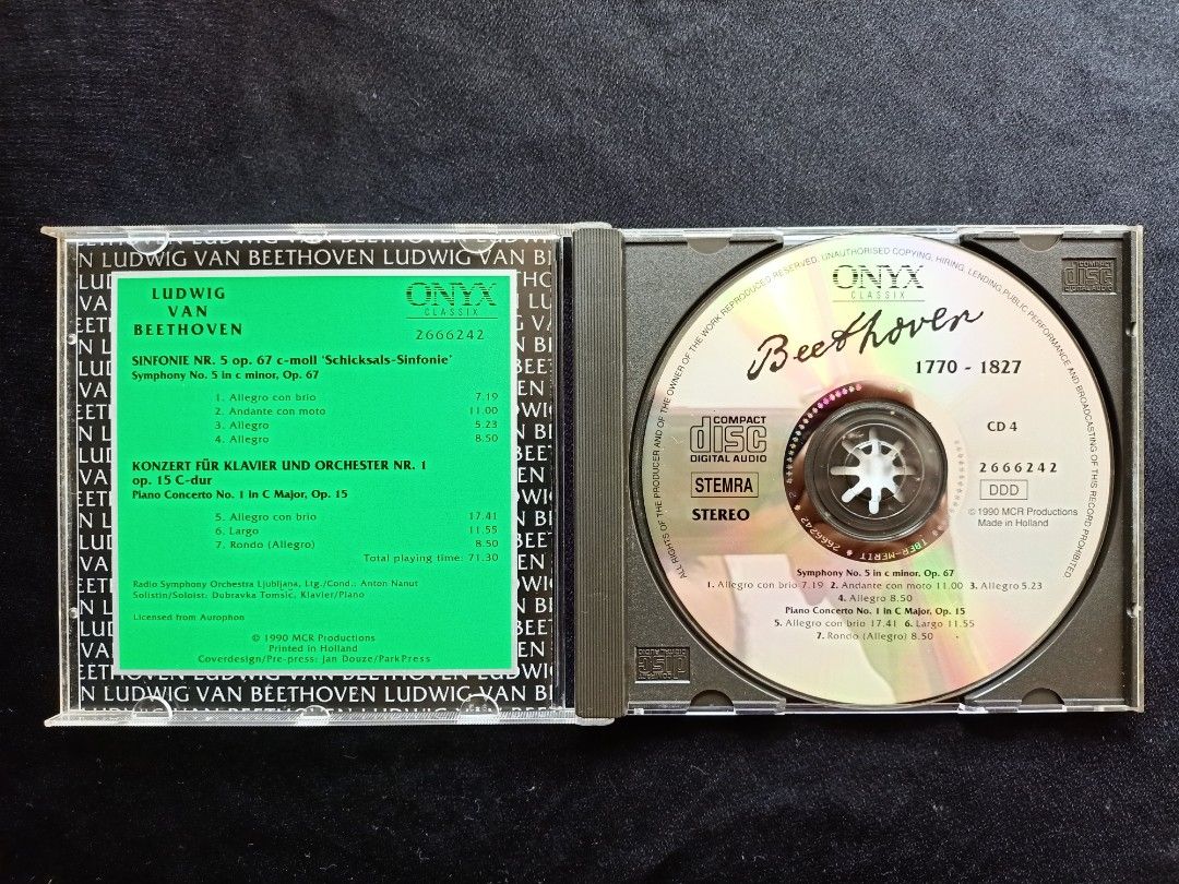 CD Ludwig Van Beethoven : ( 1770 - 1827 ) CD 4, Hobbies & Toys, Music ...