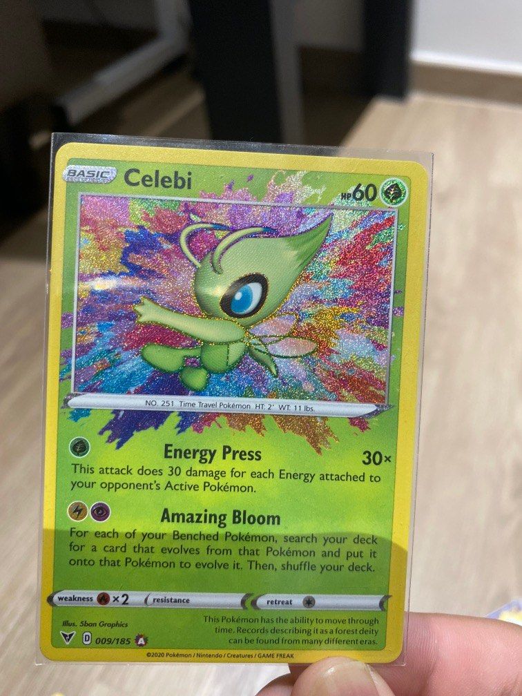 Celebi rainbow rare, Hobbies & Toys, Toys & Games on Carousell