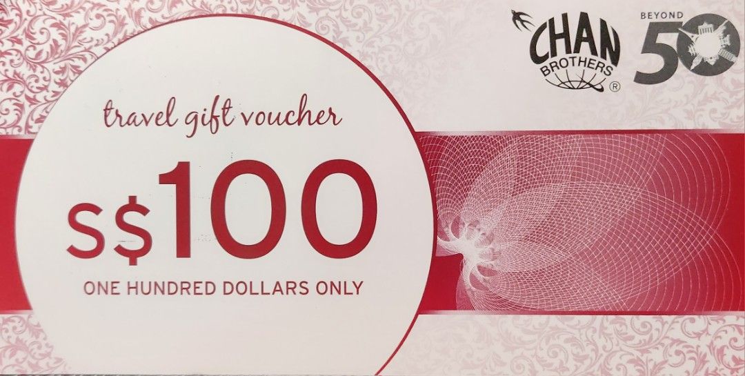 Chan Bros Voucher $100, Tickets & Vouchers, Vouchers on Carousell